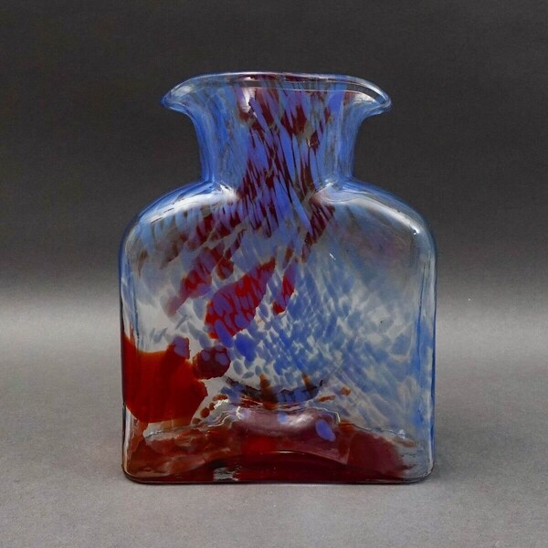 Red Blenko Water Bottle - Etsy