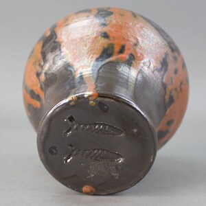 Vintage Studio Art Pottery Drip Glaze Vase Two Fish Mark 5 3/4" High - Etsy