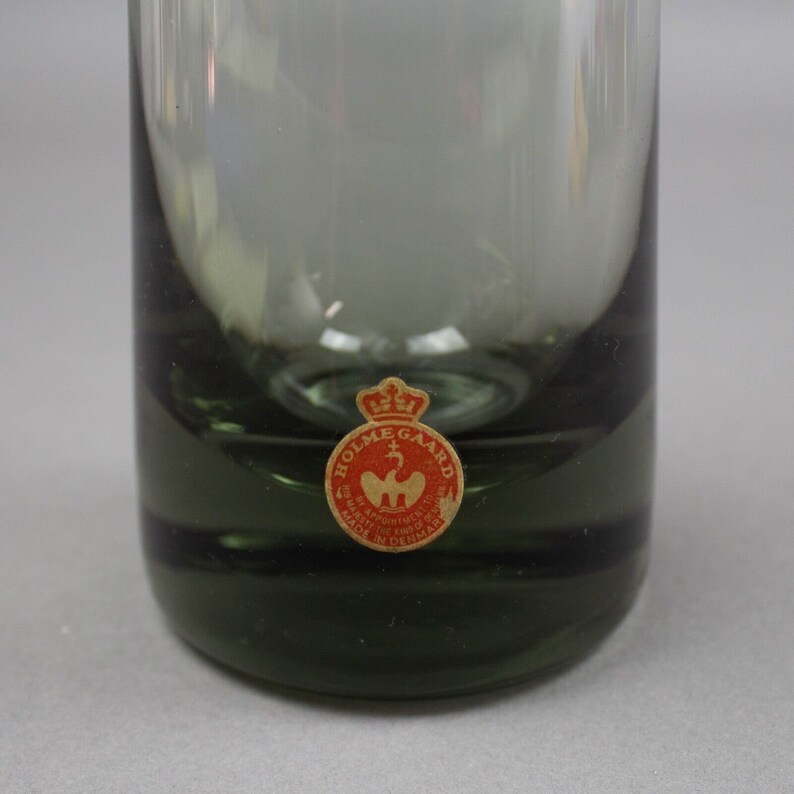 Holmegaard Denmark per Lutken Mid Century Danish Smoke Gray Rare Glass ...