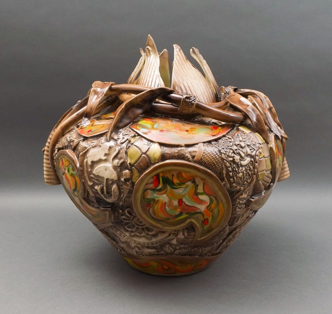 Gail Markiewicz 2007 Signed Monumental Sculptural Ceramic Pottery ...