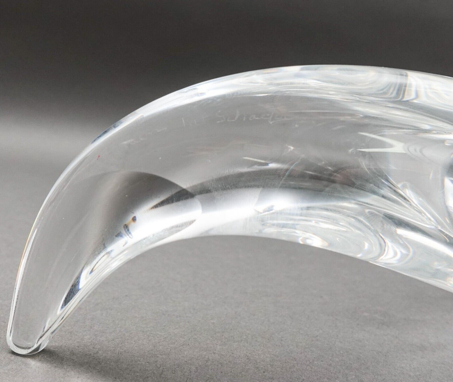 Steuben Taf Lebel Schaefer Signed Crystal Kangaroo 1999 Sculpture 9 7/8 ...