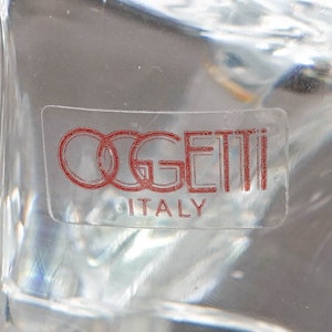 Oggetti Italy Signed Heavy Crystal Elephant Murano Art Glass Sculpture ...