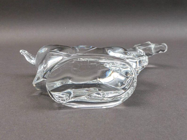 Steuben Crystal Signed Peter Drobny Full Gallop Horse Glass Figurine ...
