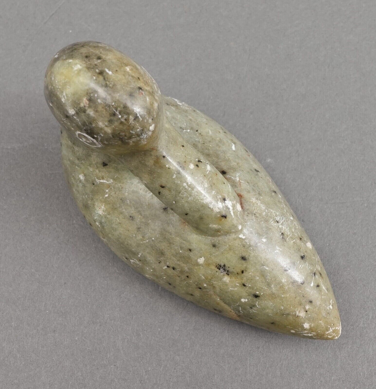 Vintage Canadian Eskimo Hand Carved Inuit Art Soapstone Bird Figurine ...