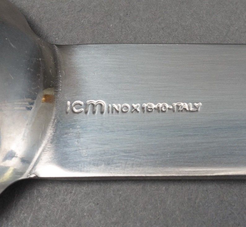 ICM Italy Sergio Asti 1970s Boca Stainless Flatware 7" Tablespoon Set ...