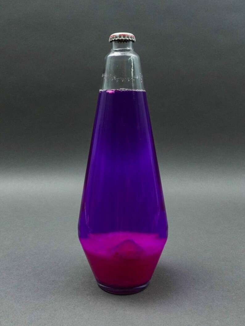 Lava World Lava Lite Vintage Pink Purple Replacement Glass Bottle 11 ...