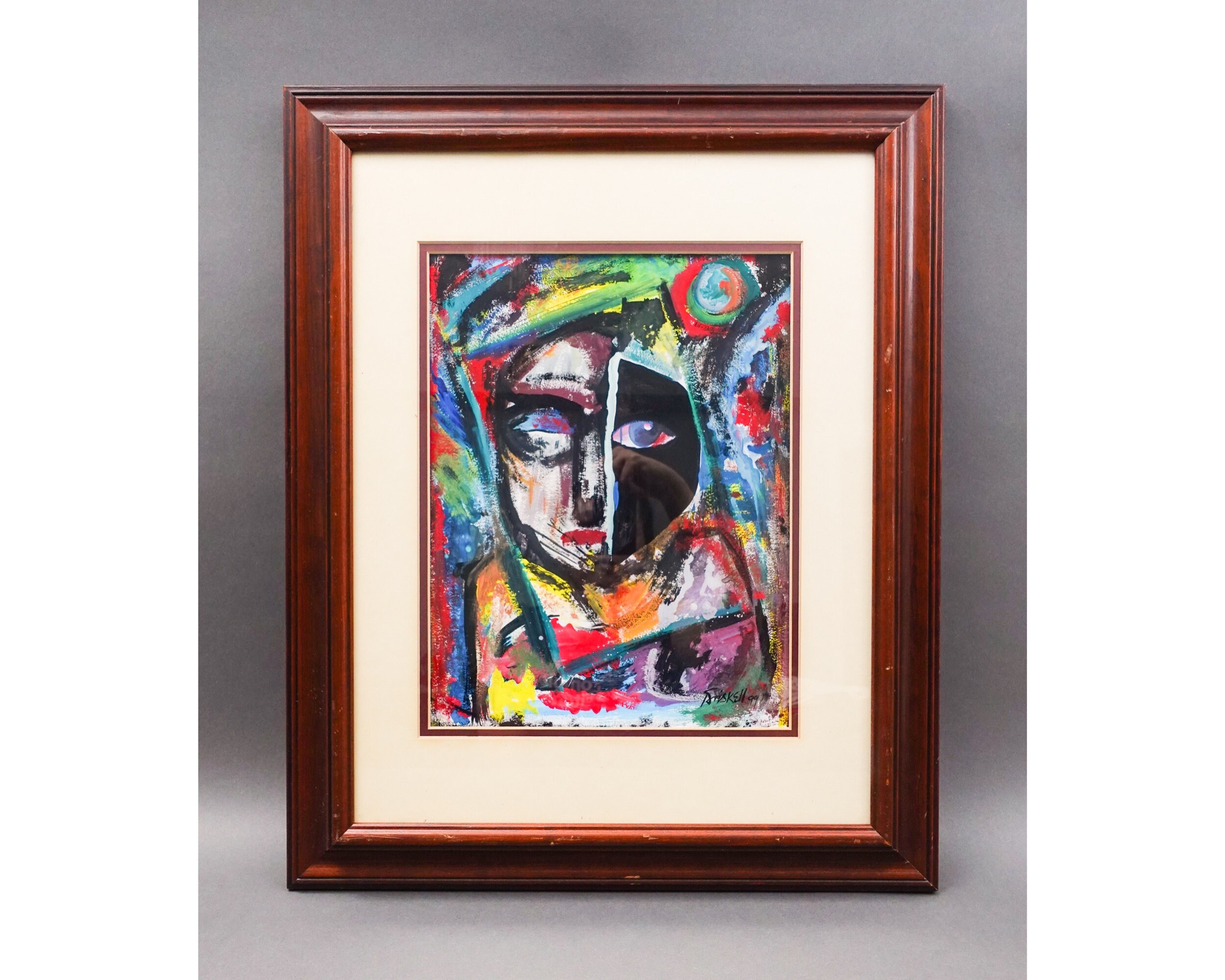 David Clyde Driskell american, 1931-2020 Signed Oil on Paper Painting ...