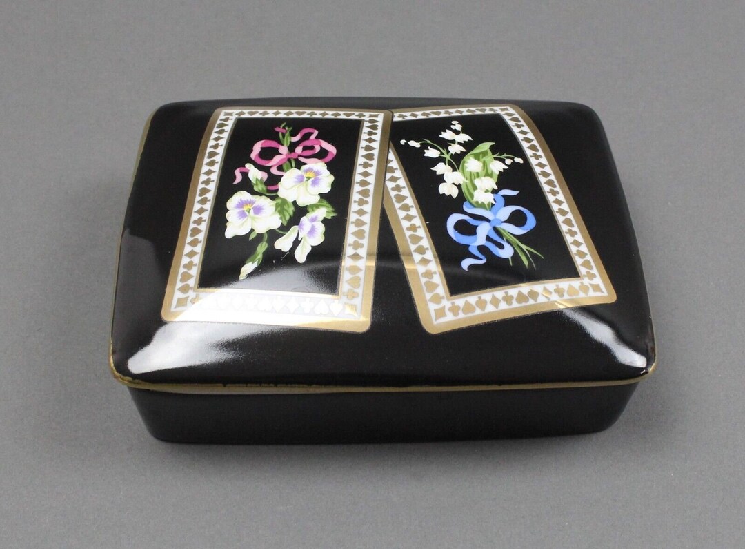 Tiffany & Co Sybil Connolly Floral Bouquet Playing Card Porcelain ...