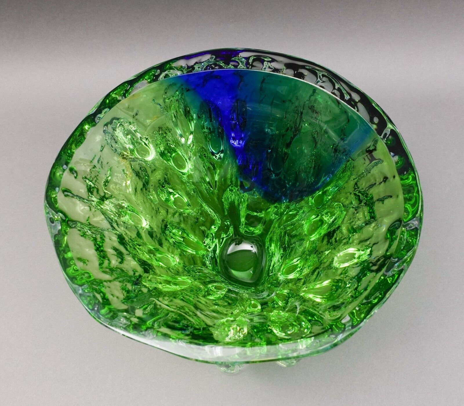 Kosta Boda Göran Wärff Signed Polar Art Glass Centerpiece Bowl ...