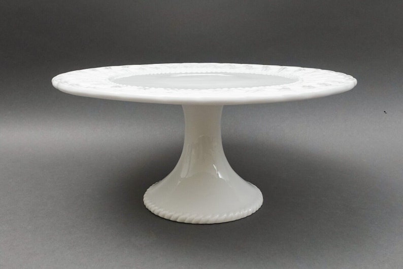 Tiffany & Co Italy Woven White Pedestal Footed Wedding Cake Plate ...