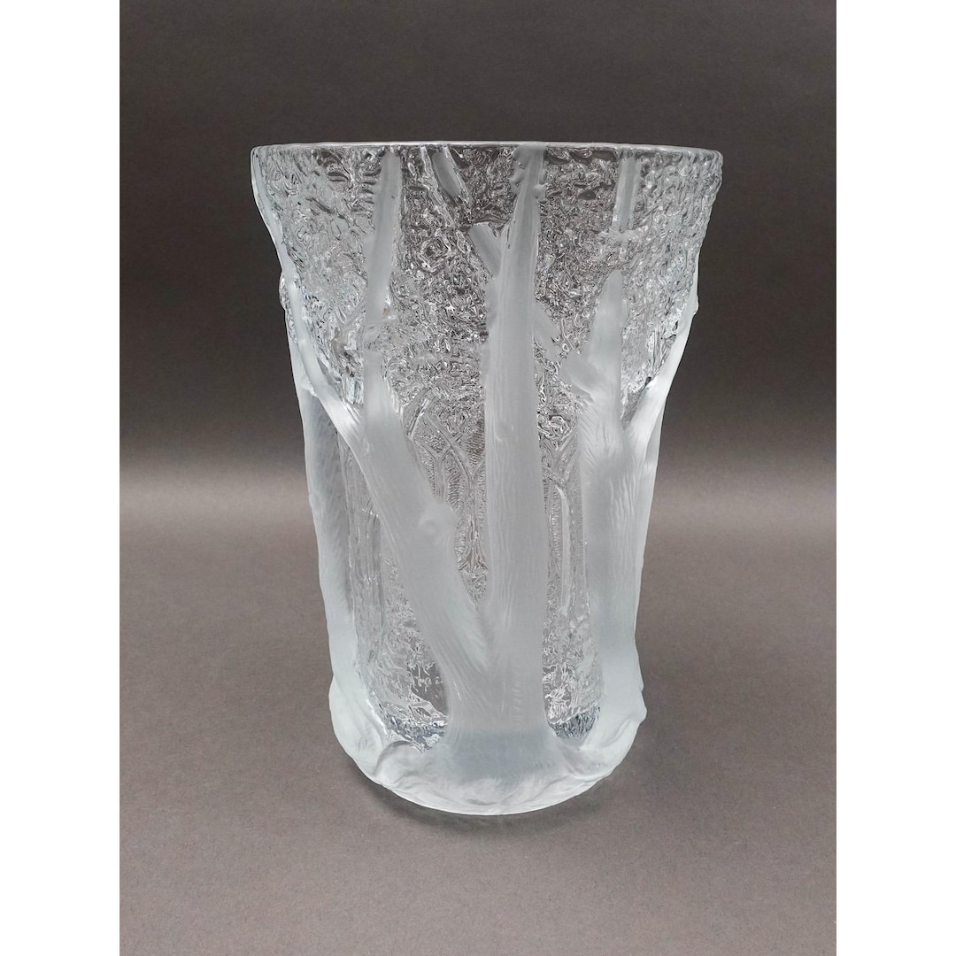 Joseph Inwald Barolac Czech Dans La Foret Forest Art Deco Satin Glass ...