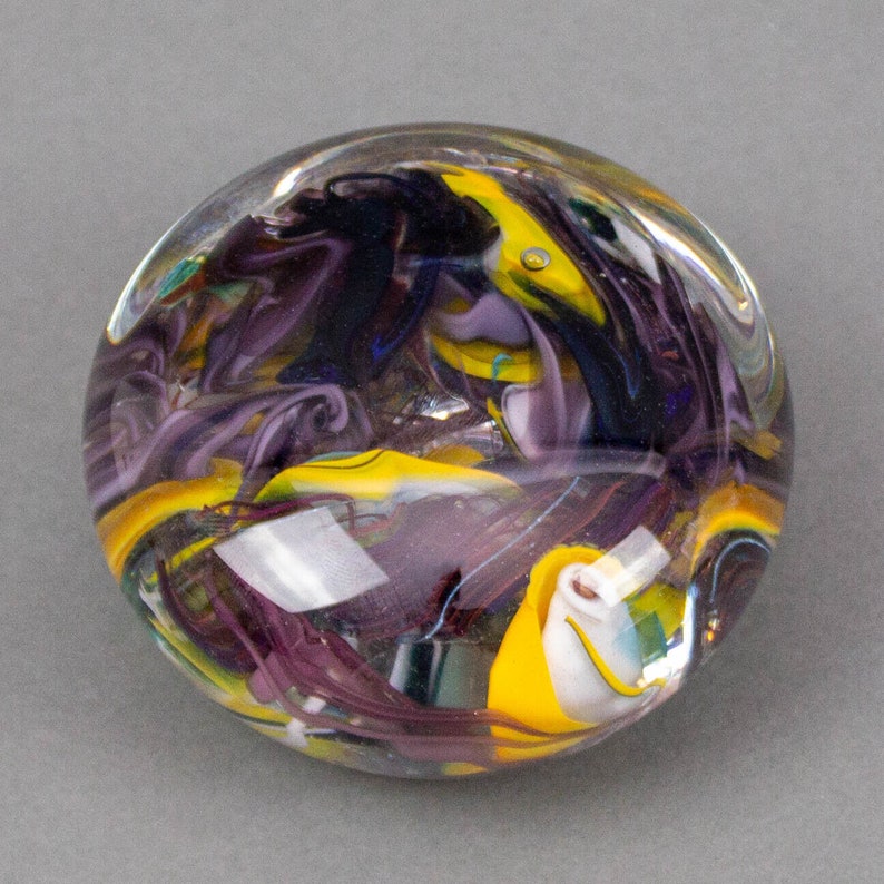 David Goldhagen Signed Hand Blown Studio Art Glass Paperweight - Etsy