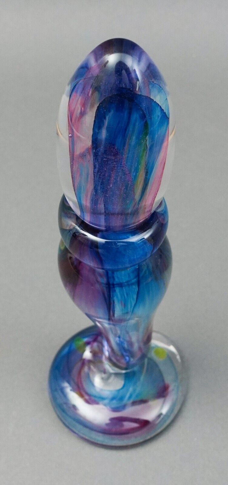 Andrew Shea Signed Hand Blown Art Glass Perfume Bottle With Dauber - Etsy