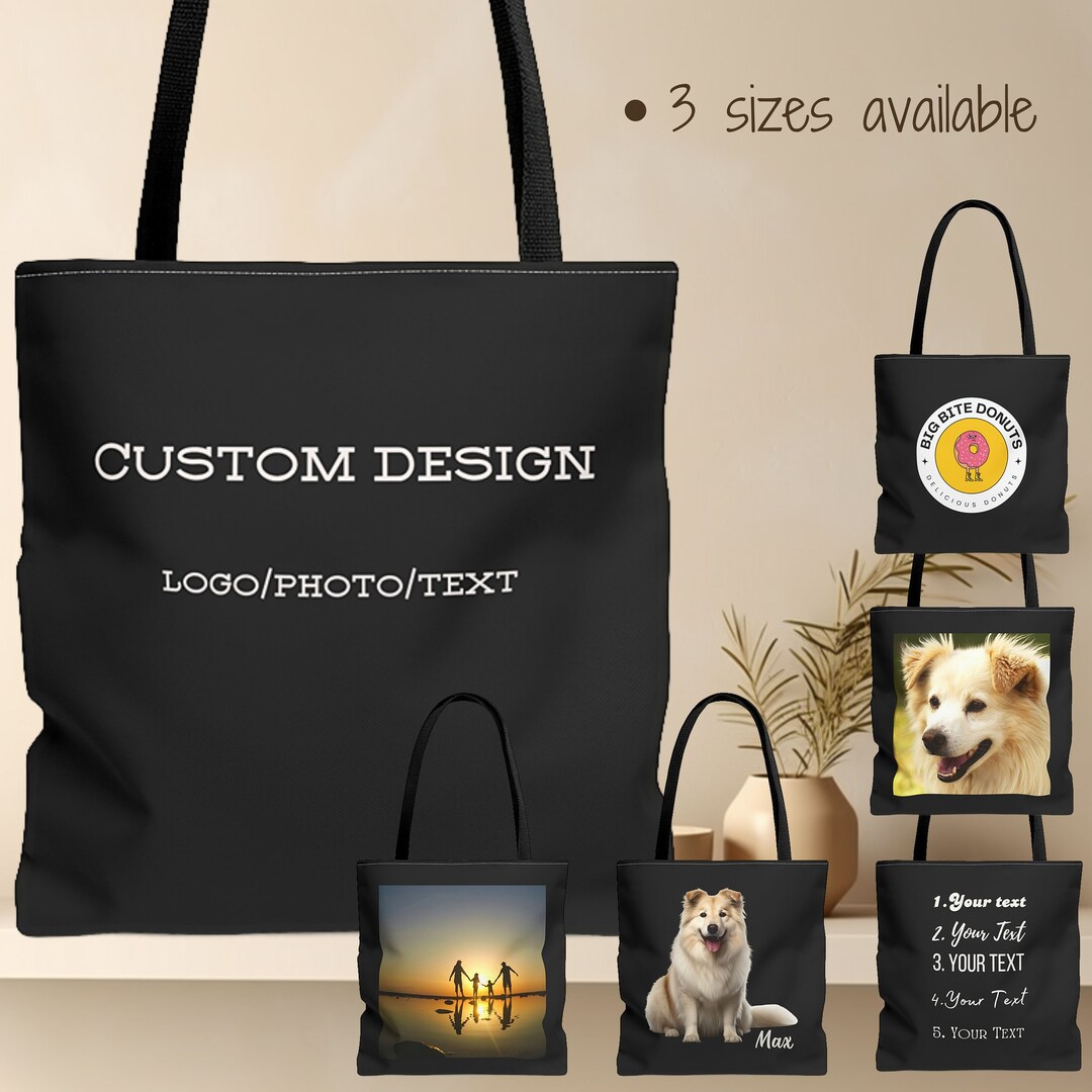 Custom Tote Bag Personalized Bag Custom Photo Tote Bag With Logo Custom ...