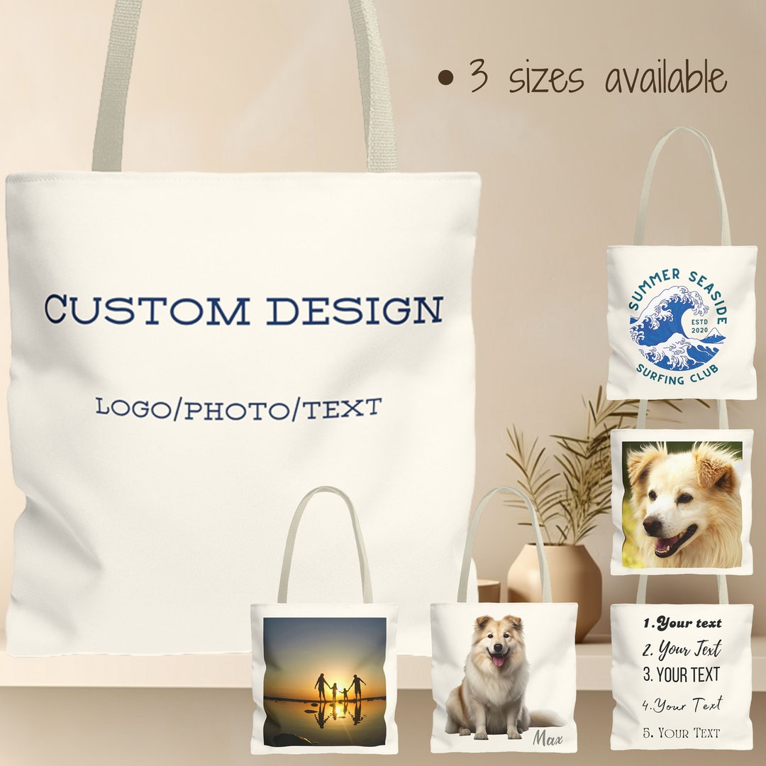 Custom Tote Bag Personalized Bag Custom Photo Tote Bag With Logo Custom ...