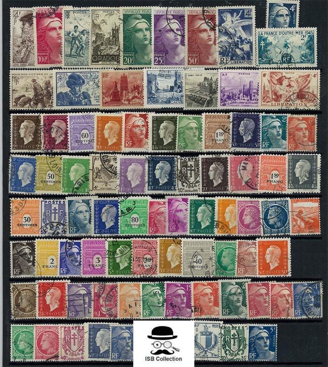 1945 France Full Year Postmarked - Etsy