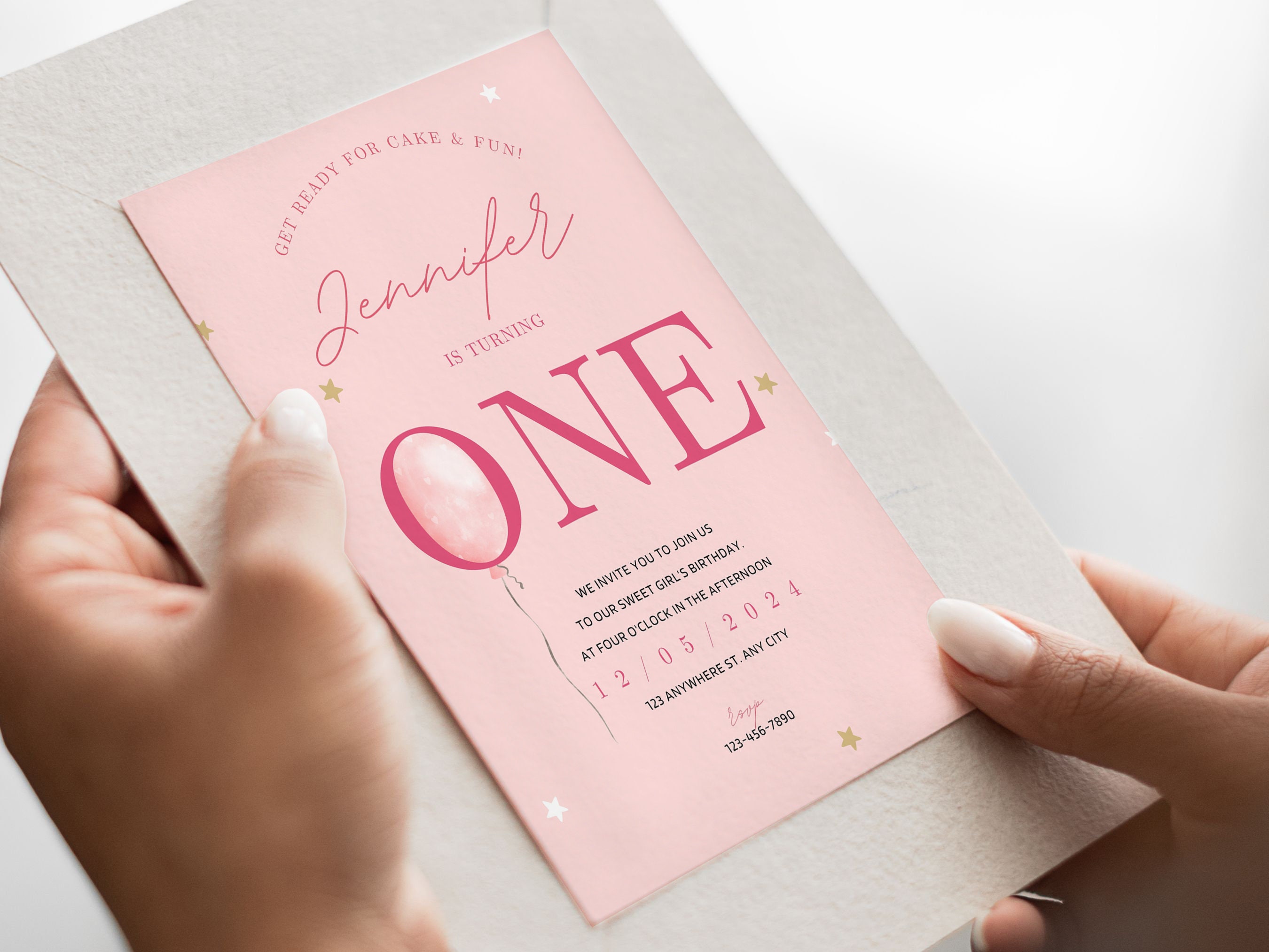 First Birthday Invitation, Girl and Boy 1st Birthday Invitation, is ...