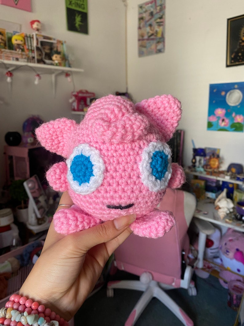 Crochet Pokémon Inspired Jiggypuff - Etsy
