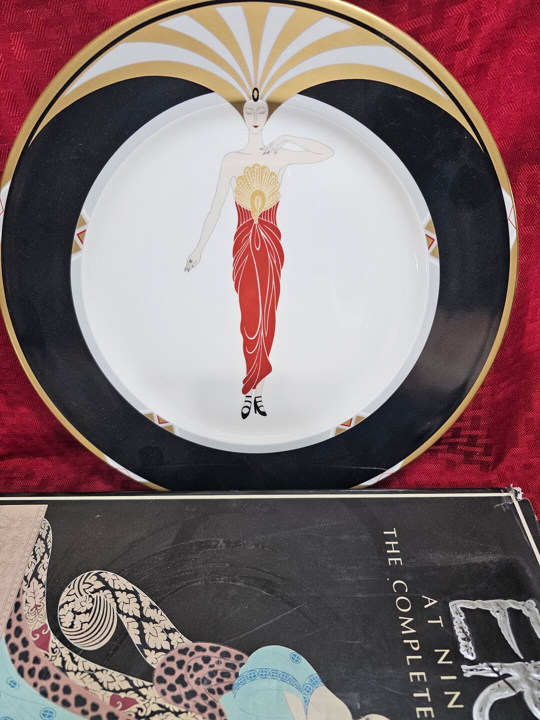 ERTE Painted Plate and Artist Book. - Etsy