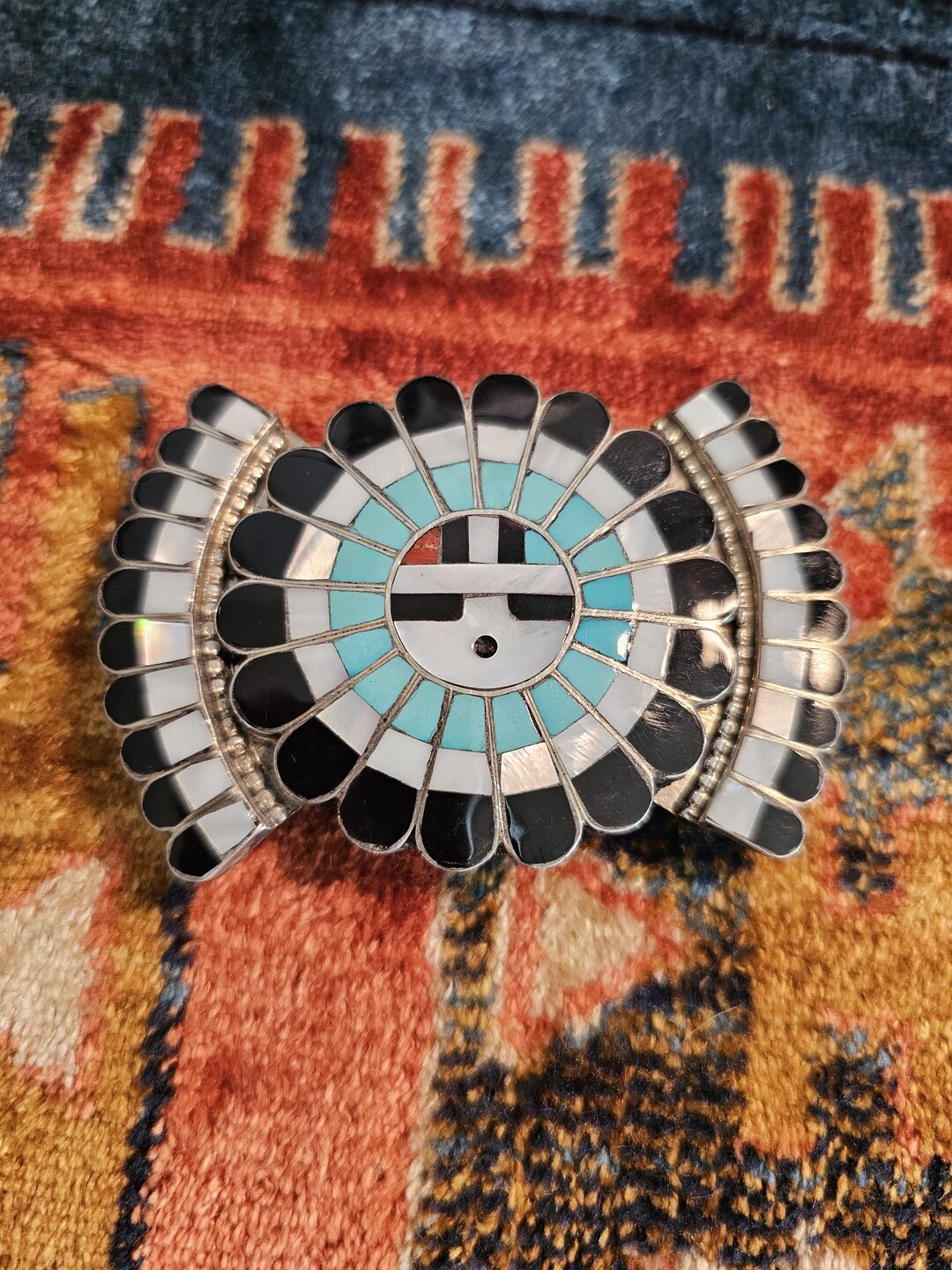 JD Massie ZUNI Belt Buckle Sun Face - Etsy