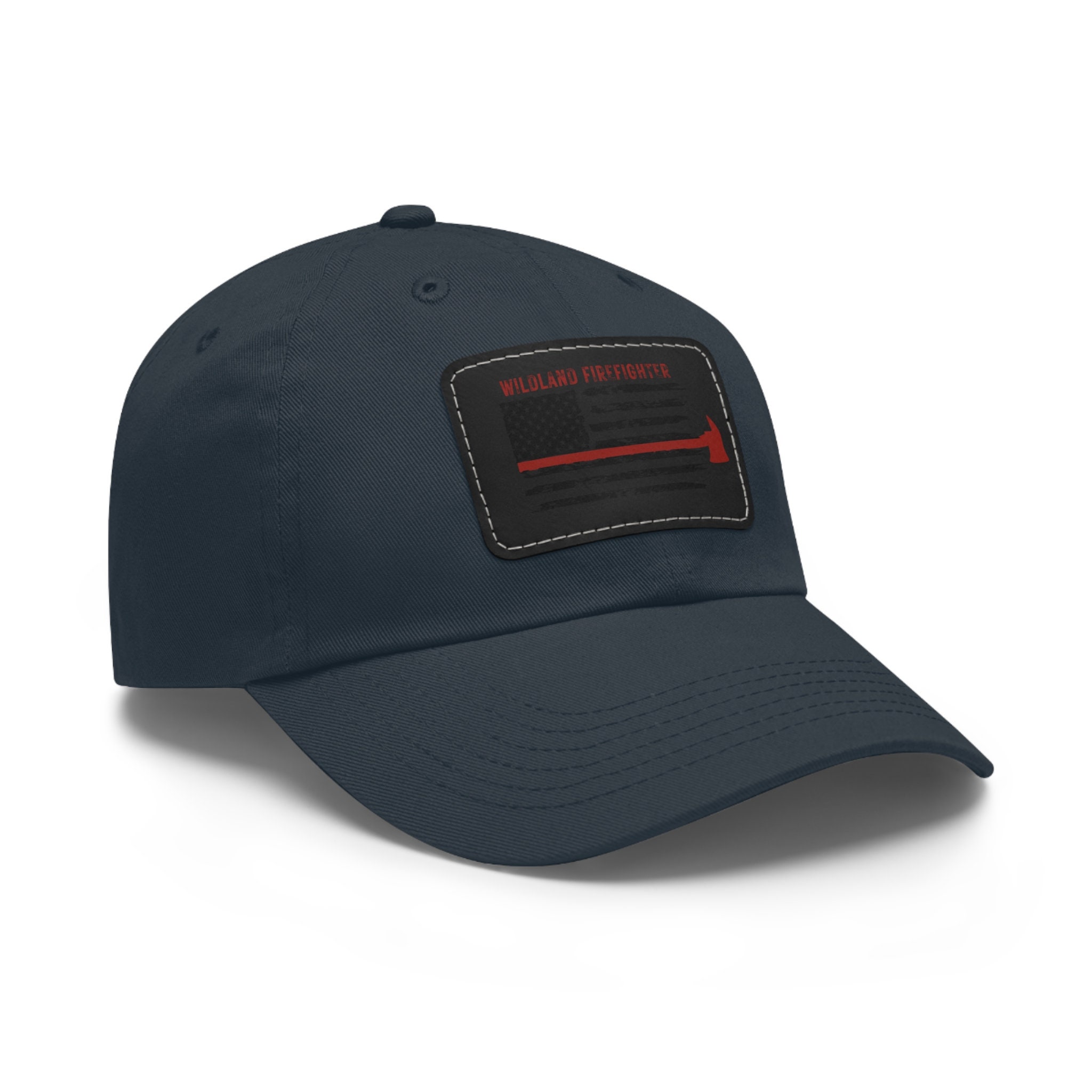 Wildland Firefighter Hat With Leather Patch - Grunge Tactical Hat, Thin ...