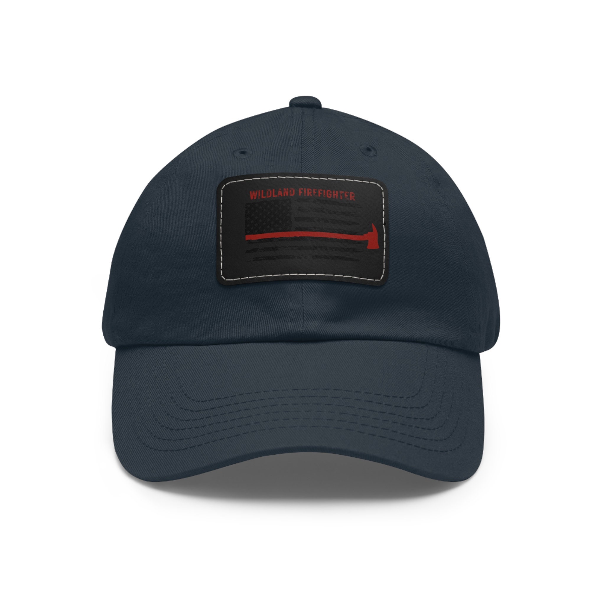 Wildland Firefighter Hat With Leather Patch - Grunge Tactical Hat, Thin ...