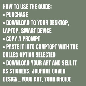 Dall-e 3 & Chatgpt V.4 AI Art Prompt Guide With Sample Artwork - Etsy