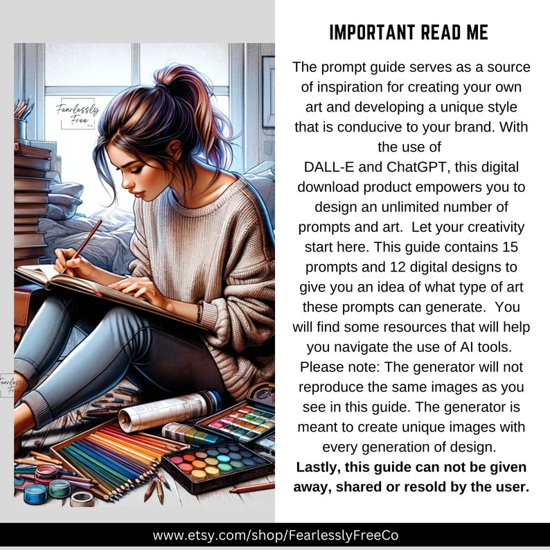 Dall-e 3 & Chatgpt V.4 AI Art Prompt Guide - Etsy
