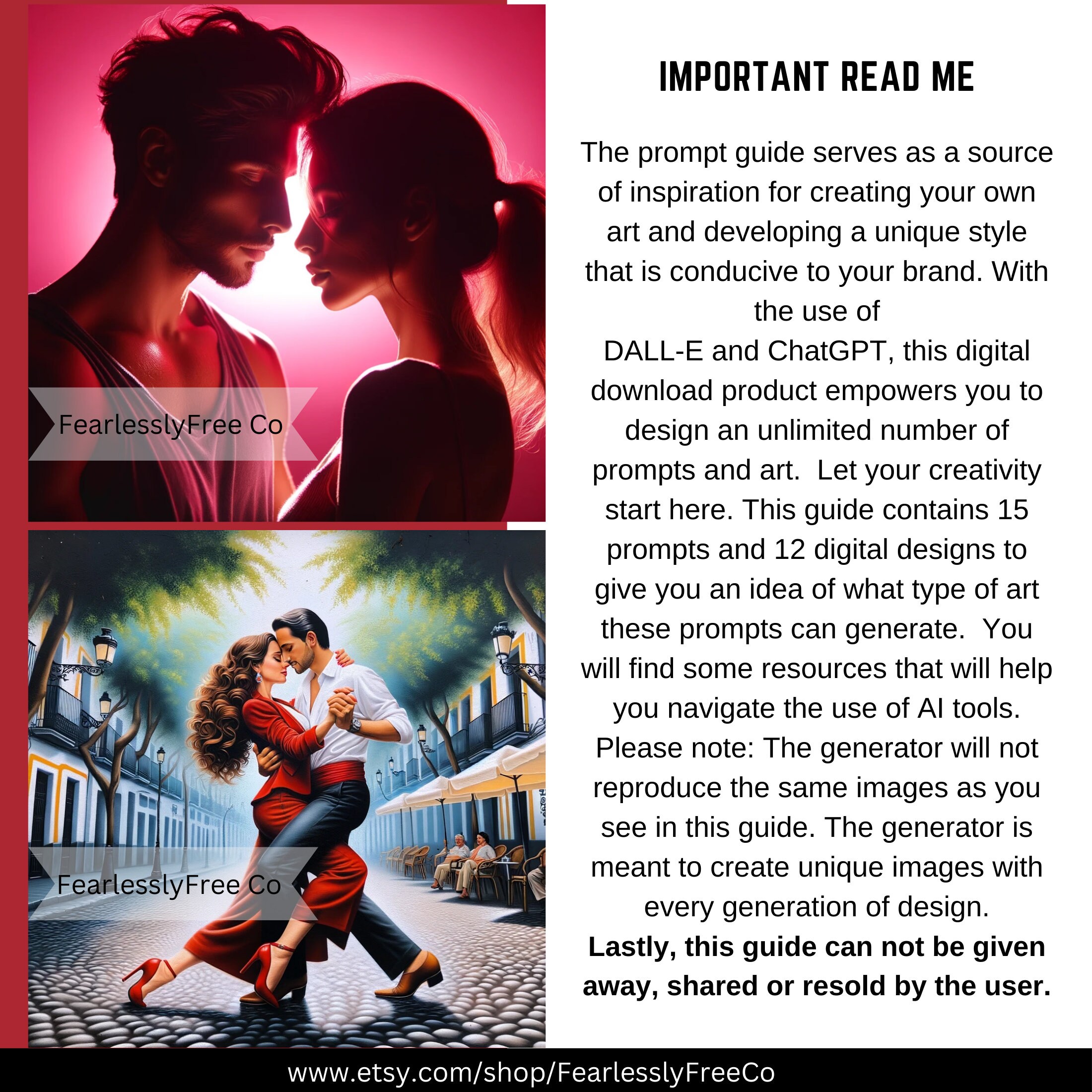 Dall-e 3 & Chatgpt V.4 AI Art Prompt Guide With Sample Artwork - Etsy