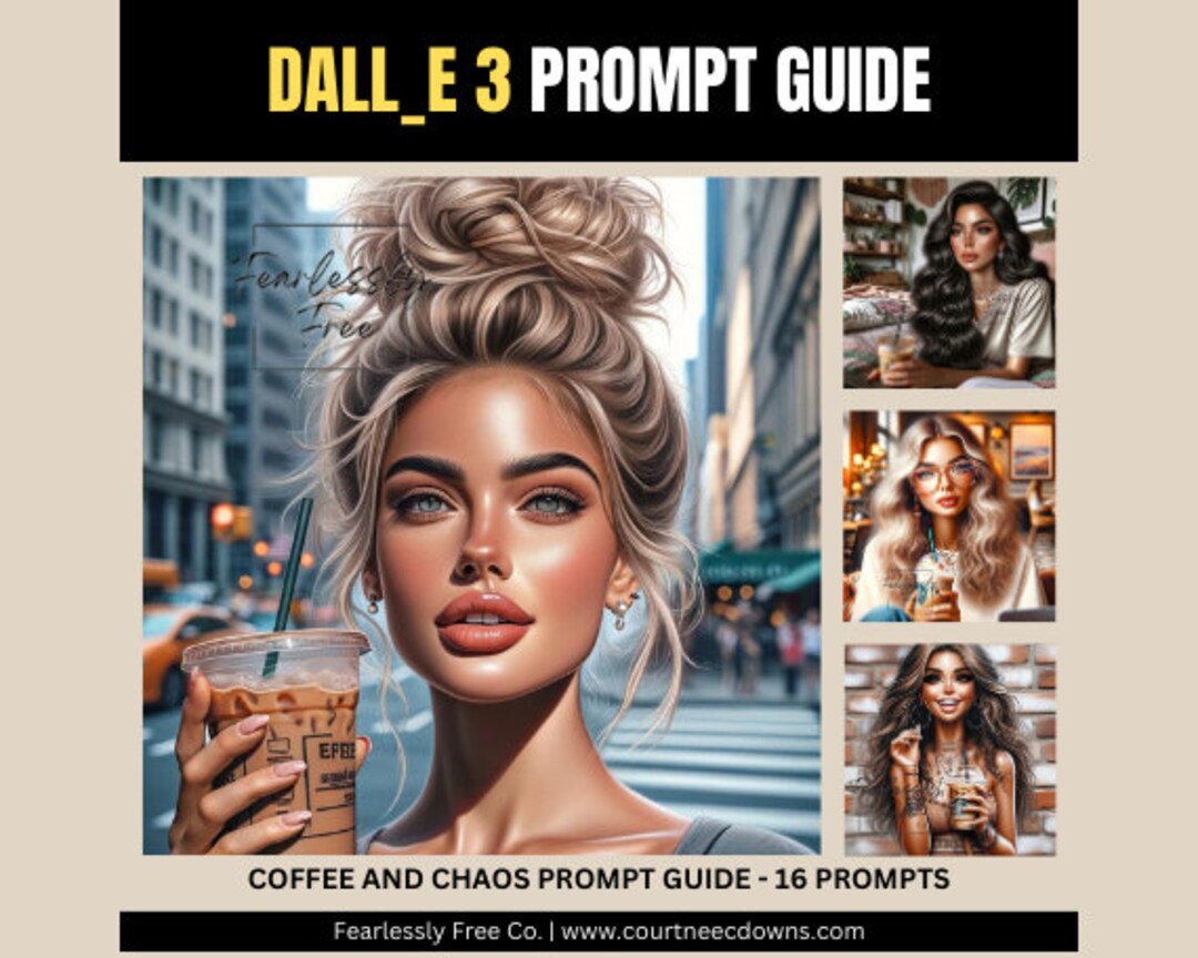 Dall-e 3 & Chatgpt V.4 AI Art Prompt Guide Coffee and Chaos - Etsy