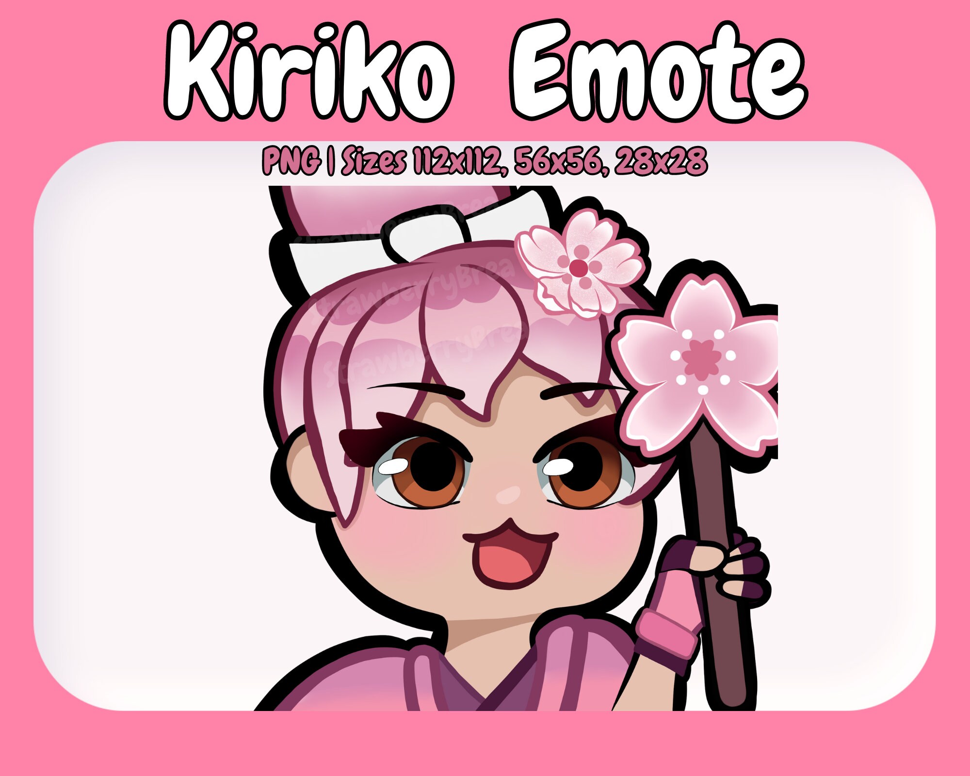 Overwatch X Sakura Kiriko Emote for Twitch / Cherry Blossom / Emoji ...