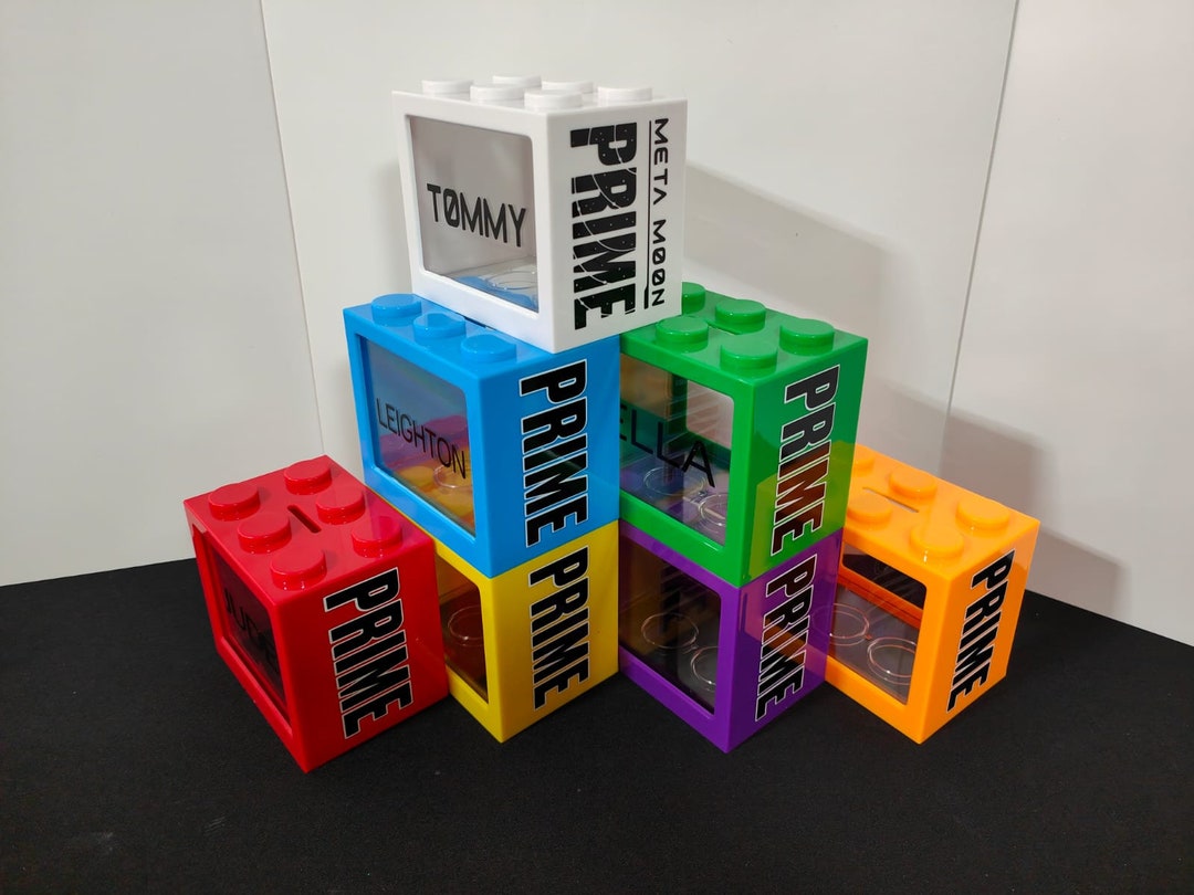 Personalised PRIME Lego Style Money Boxes | Child Friendly Gift ...