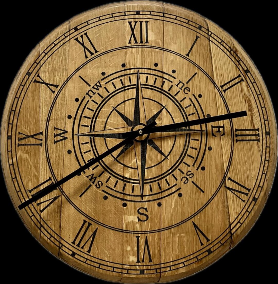 Nautical Barrel End Wall Clock - Etsy