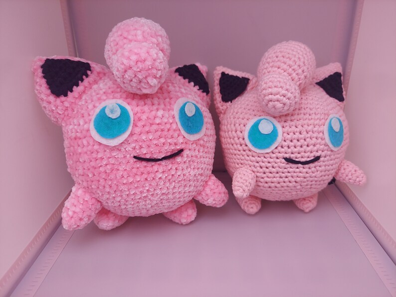 Jigglypuff Inspired Monster Cute Crochet Amigurumi Plushy - Etsy
