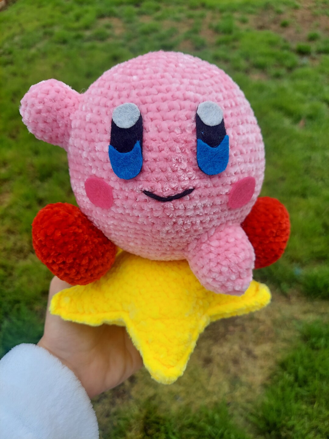Large Kirby on a Star Waving Pattern | Star and Kirby Included | PDF ...