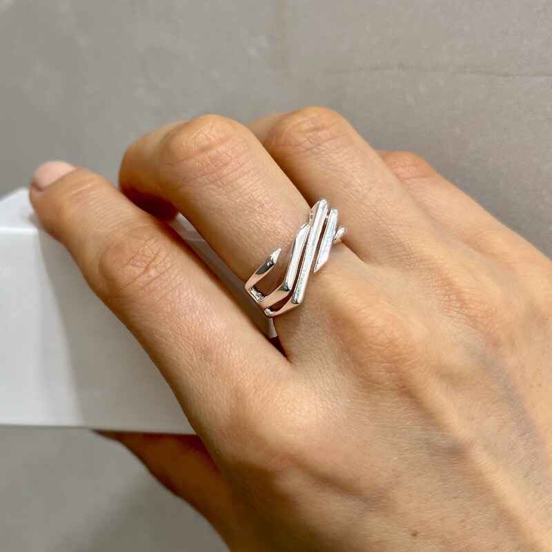 Geometric Ring - Etsy