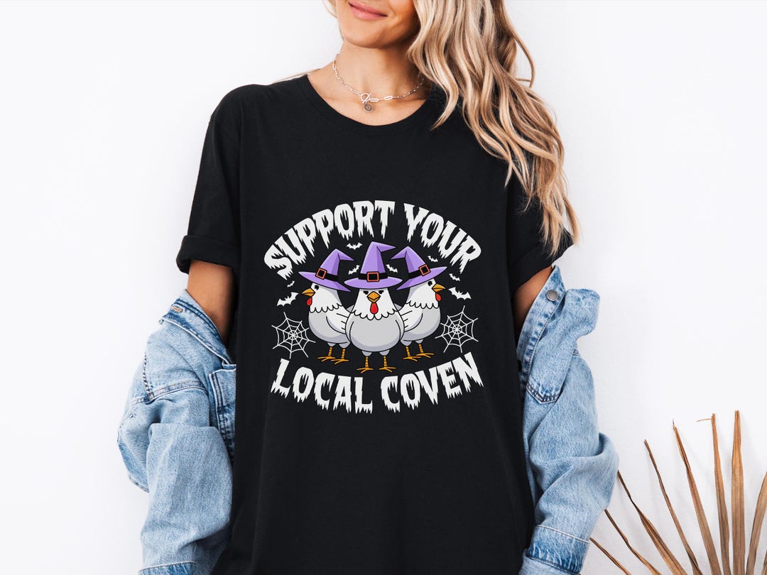 Support Your Local Coven Shirt, Witch Shirt, Funny Halloween Shirt ...