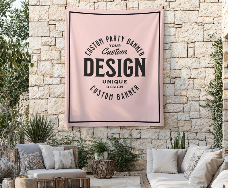 Custom Party Banner, Custom Banner, Custom Event Backdrop, Personalized ...