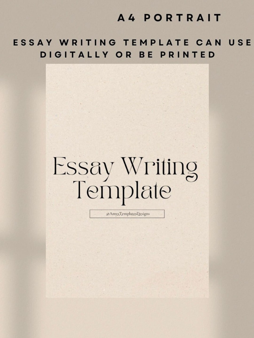Essay Writing Templates, Instant Download, Improve Essay Templates ...