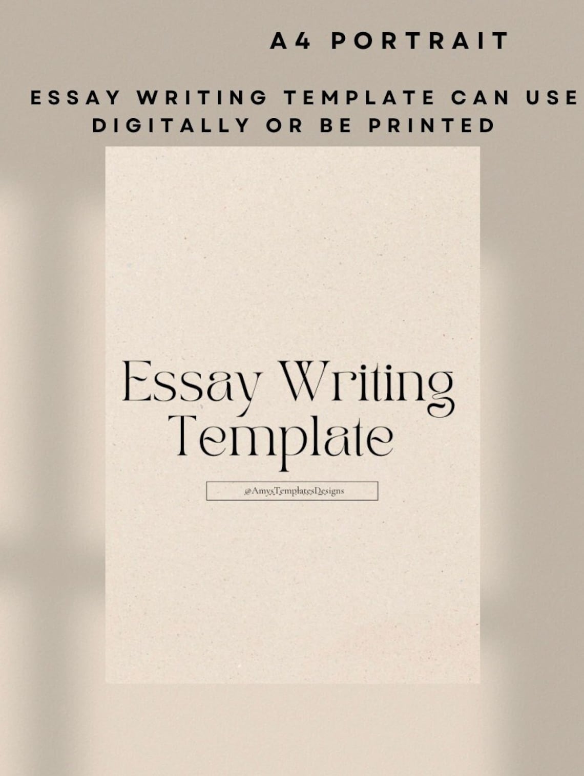 Essay Writing Templates, Instant Download, Improve Essay Templates ...