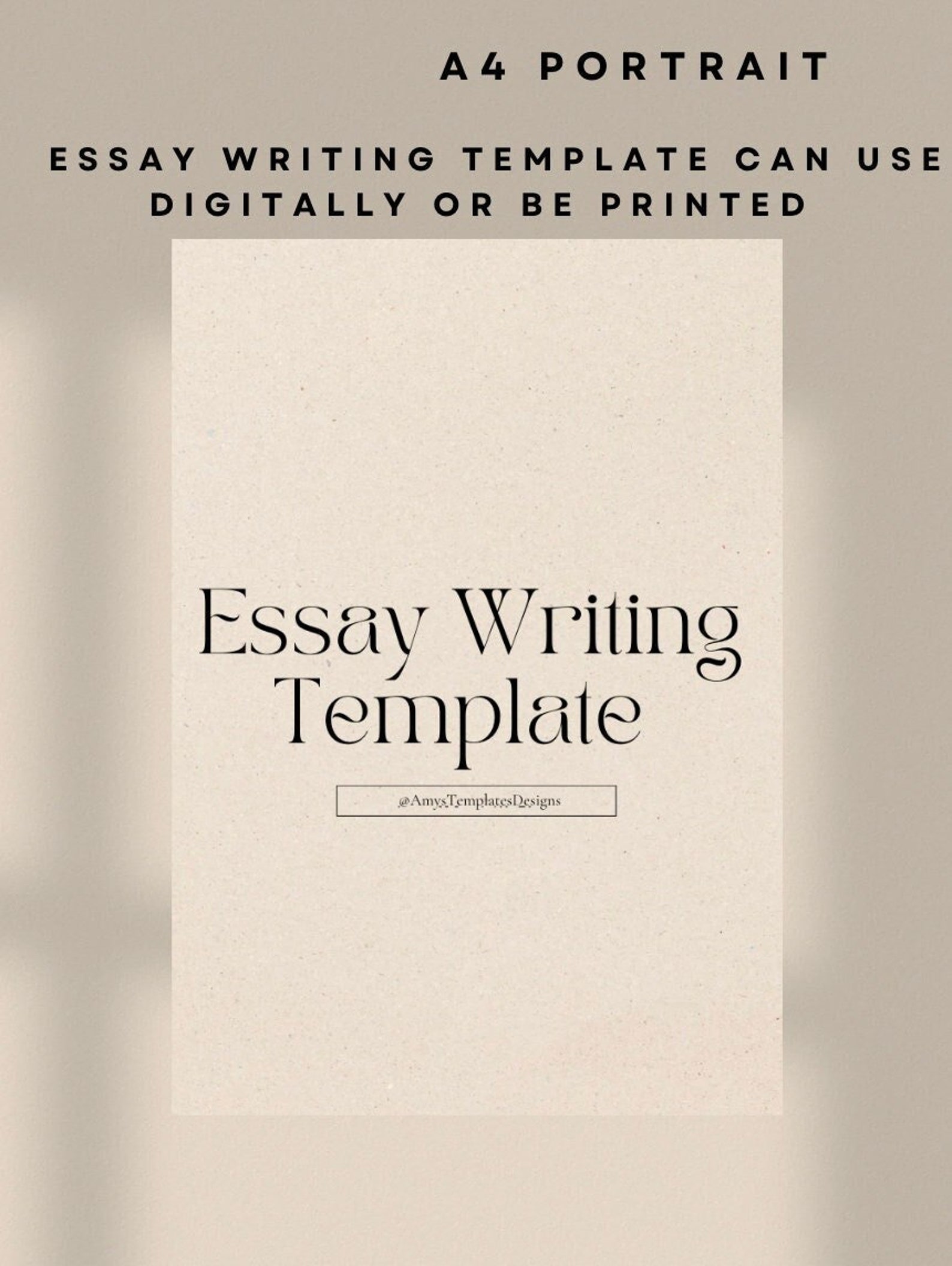 Essay Writing Templates, Instant Download, Improve Essay Templates ...