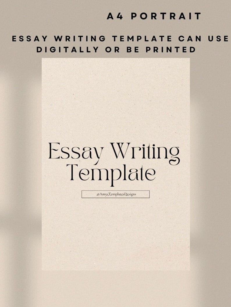 Essay Writing Templates, Instant Download, Improve Essay Templates ...