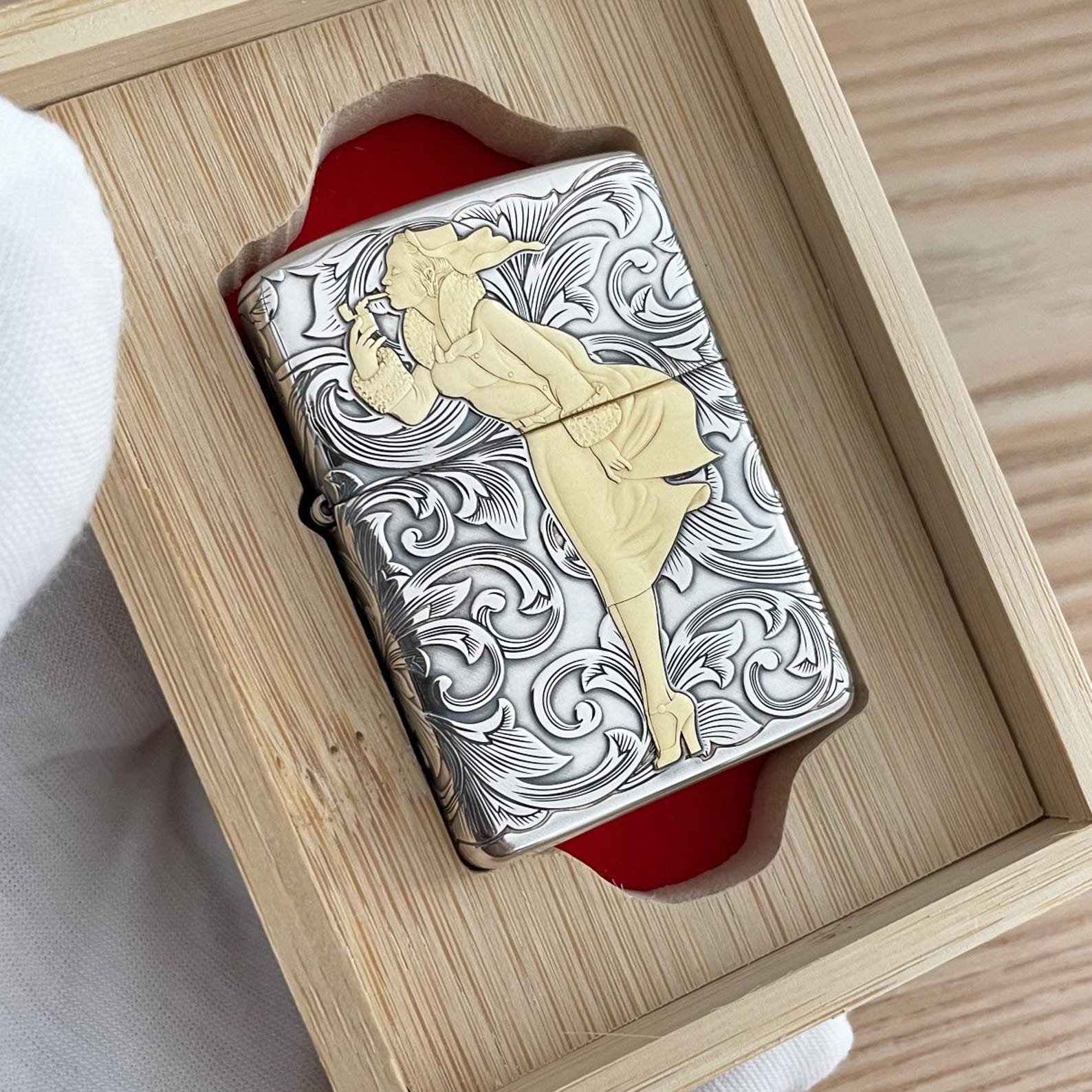 Zippo Very Rare Windy 24k Gold Sterling Silver New in Box Asian Market ...