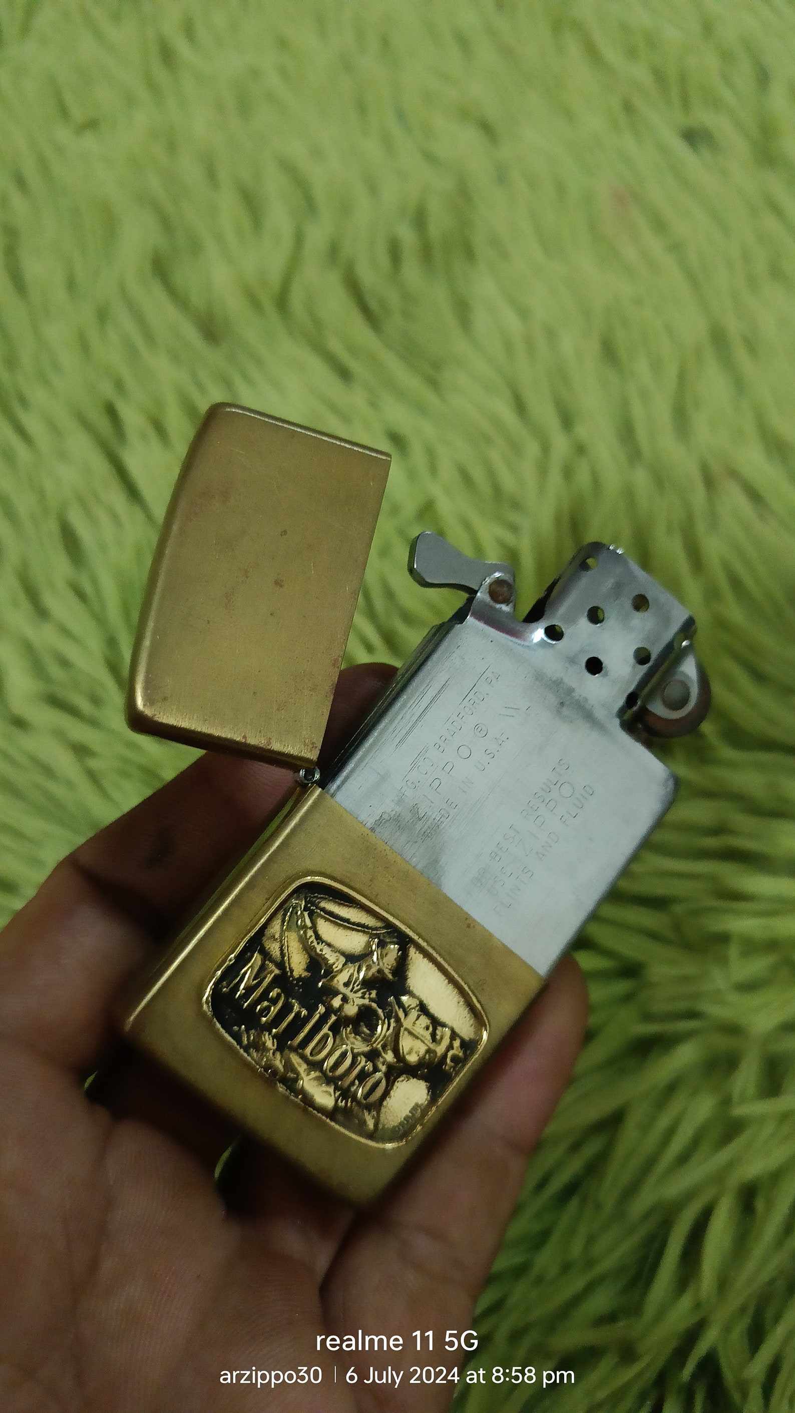 Zippo Rare Marlboro Man Brass Emblem 1984 Used and Clean - Etsy