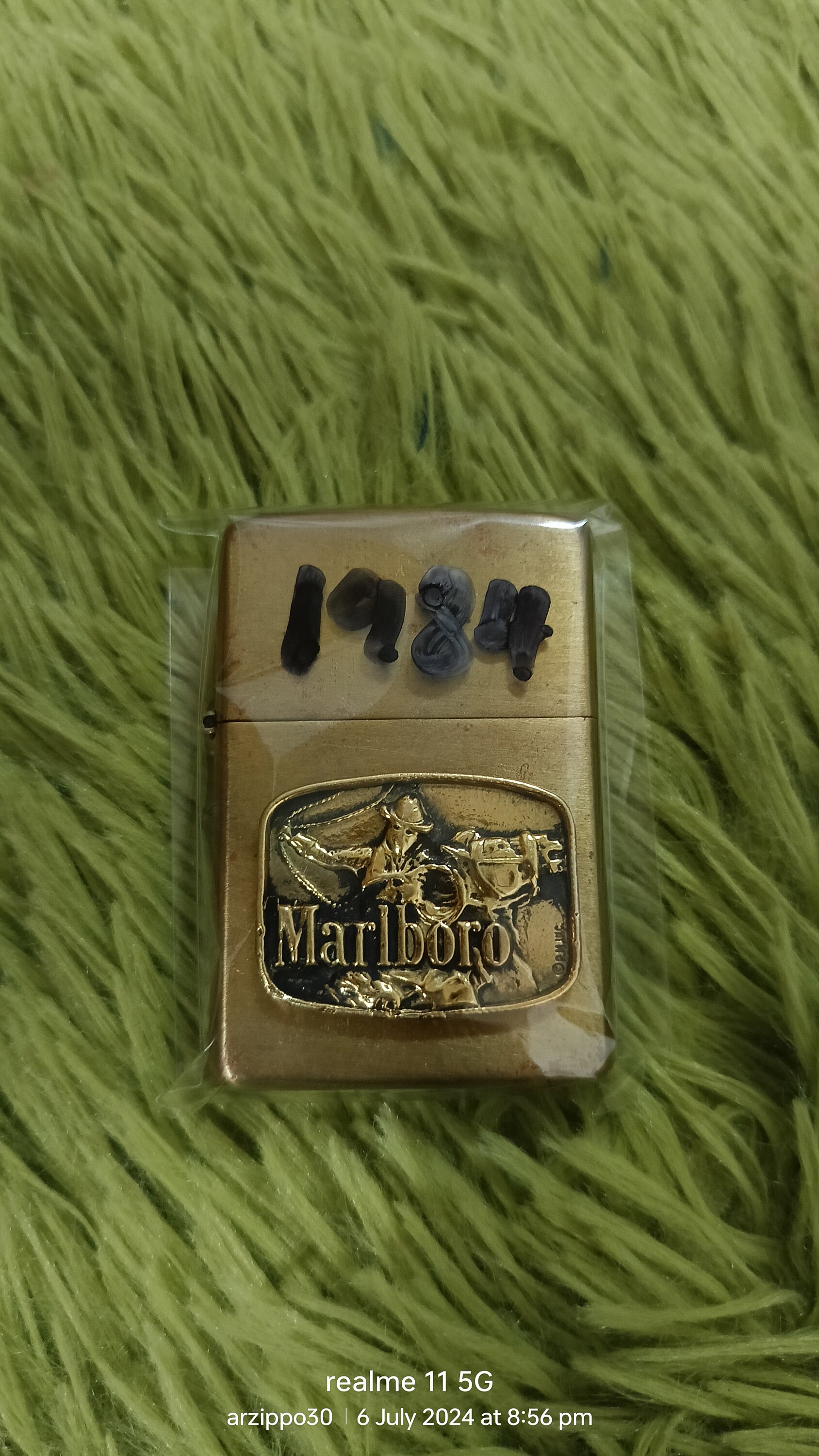 Zippo Rare Marlboro Man Brass Emblem 1984 Used and Clean - Etsy