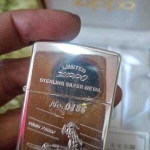 Zippo Extremely Rare Windy Sterling Silver Metal Limited Edition Only 1000pcs Unused 1997 - Etsy
