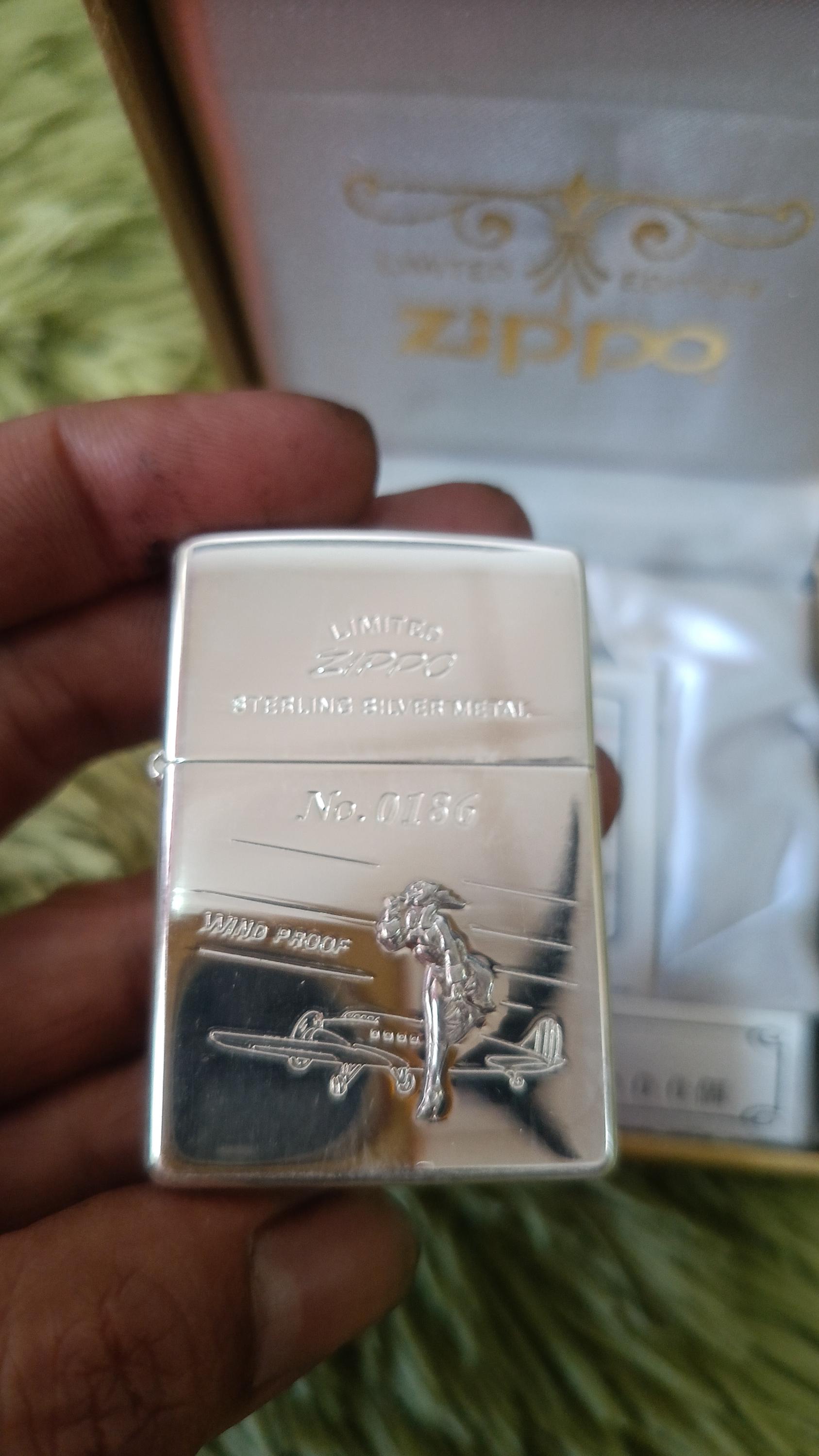Zippo Extremely Rare Windy Sterling Silver Metal Limited Edition Only ...
