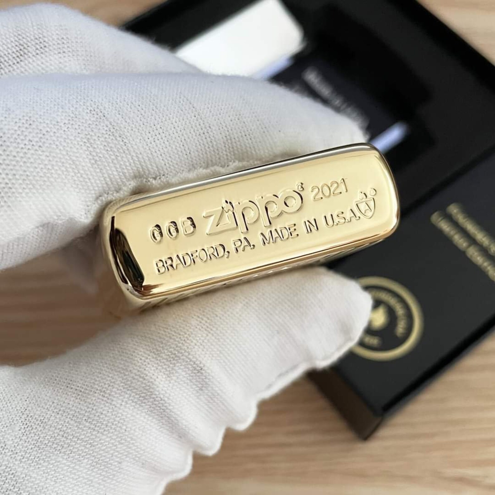 Zippo Rare Founder Day Gold Plate Limited Edition New in Box - Etsy