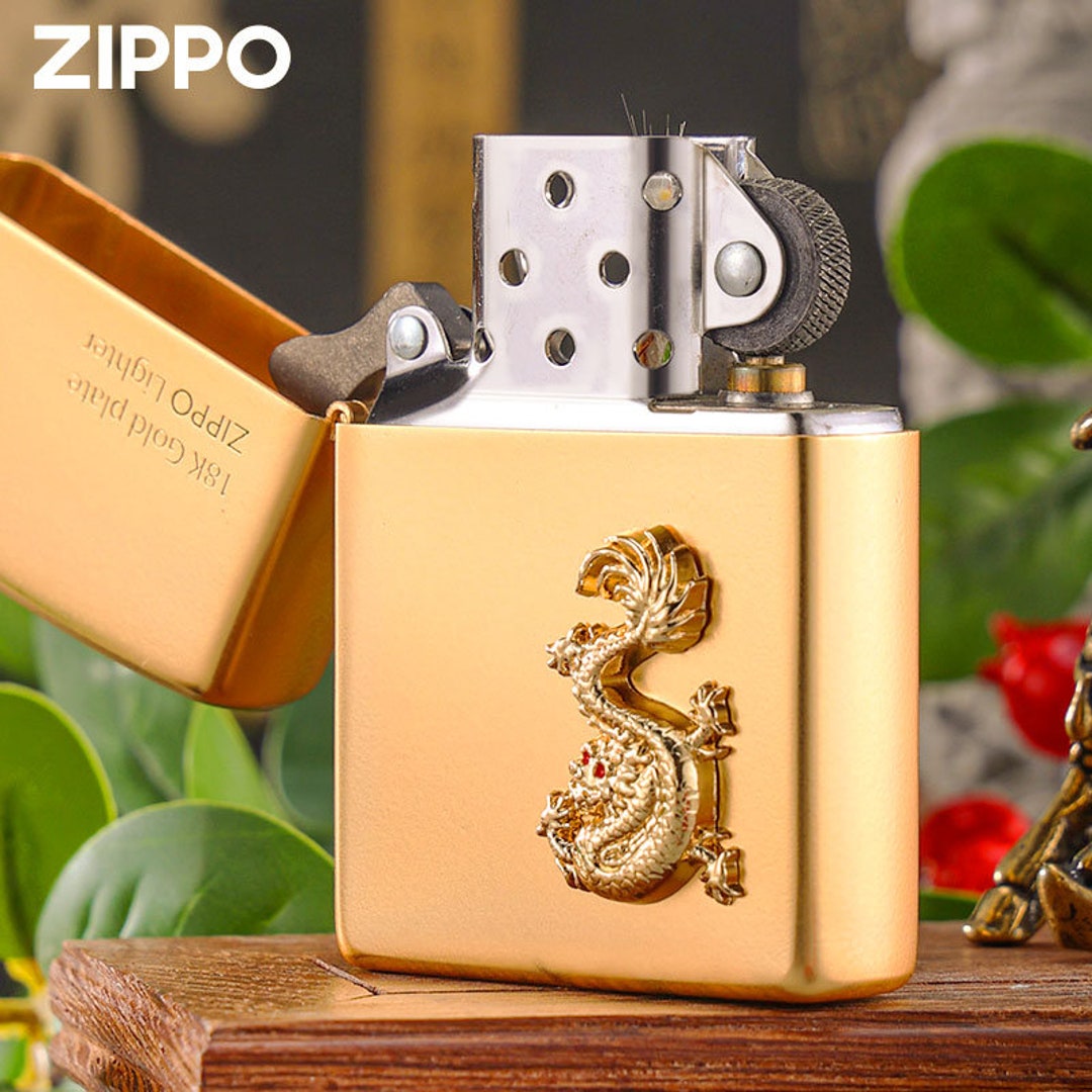 Zippo Very Rare 18k Dragon Emblem Limited Asian Market New in Box - Etsy