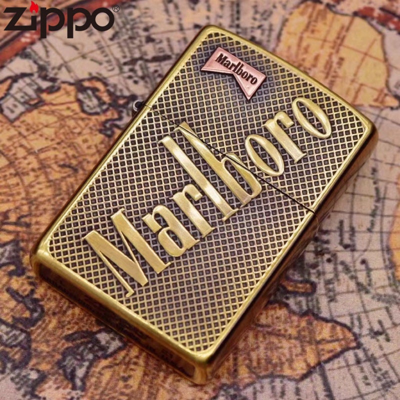 Zippo Very Rare Marlboro Antique Bronze Armor Case New in Box - Etsy
